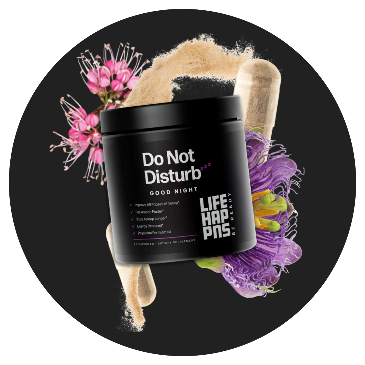 Meet Life Happns Do Not Disturb - Natural Nighttime Sleep Aid Suppleme